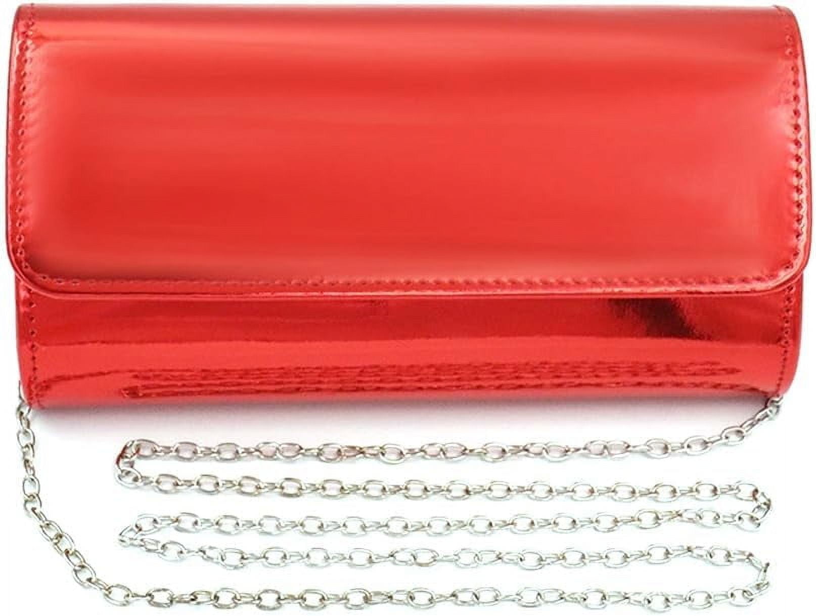 Silver Metallic Purse Flap Dazzling Small Clutch Bag Evening Bag With ...