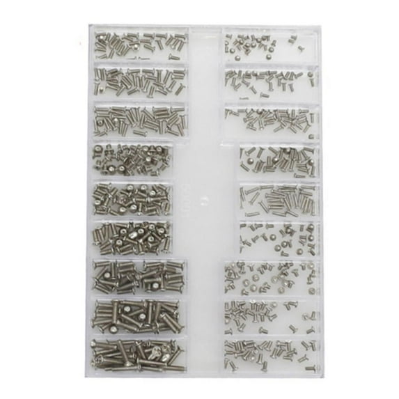 Silver Mini Screw for Eyeglasses Watchmaker Tool Miniature Screw Set ...
