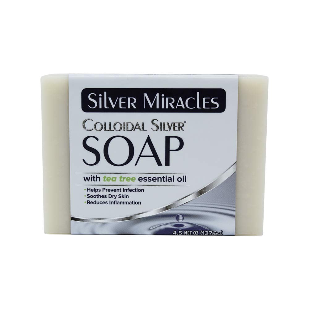 Silver Miracles Colloidal Silver IRF13 Soap with Tea Tree essential oil ...
