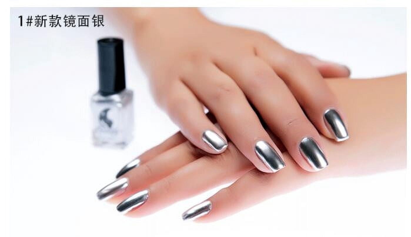 Silver Nail Polish for Women, Nail Polish, 6ml - Walmart.com