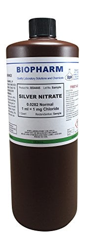 Silver Nitrate 0.0282 Normal Standard Solution 1ml = 1mg Chloride for ...