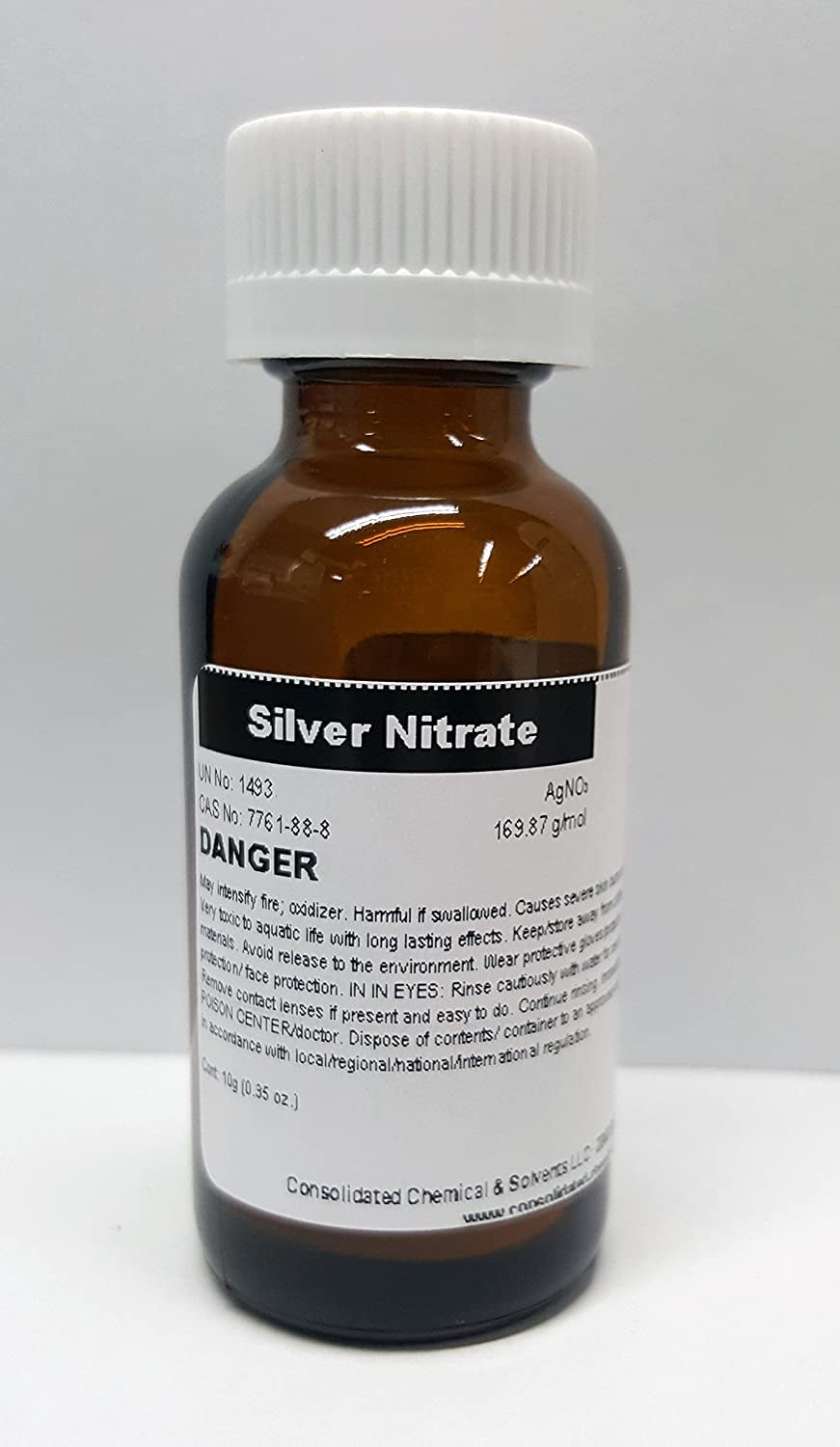 Silver Nitrate 10g Glass Bottle High Purity - Walmart.com