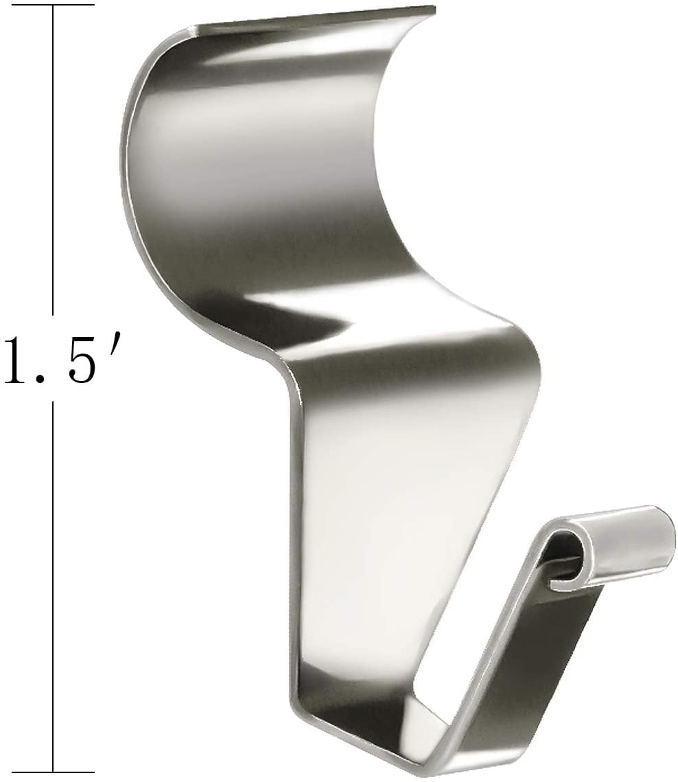 Silver No-Hole Needed Vinyl Siding Hooks for Outdoor Decorations, Heavy ...