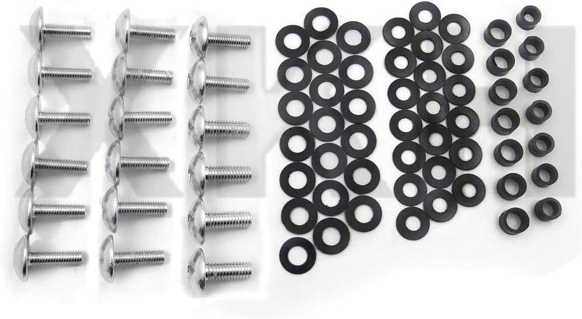 Silver Normal Fairing Bolts Compatible with 2004 2005 Kawasaki Zx10 ...