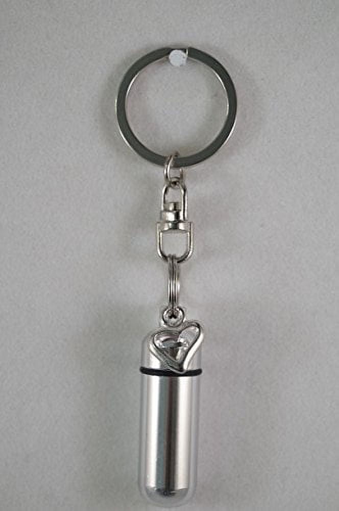 Silver Open Heart - Engraved CREMATION URN Keepsake on Stainless Steel ...