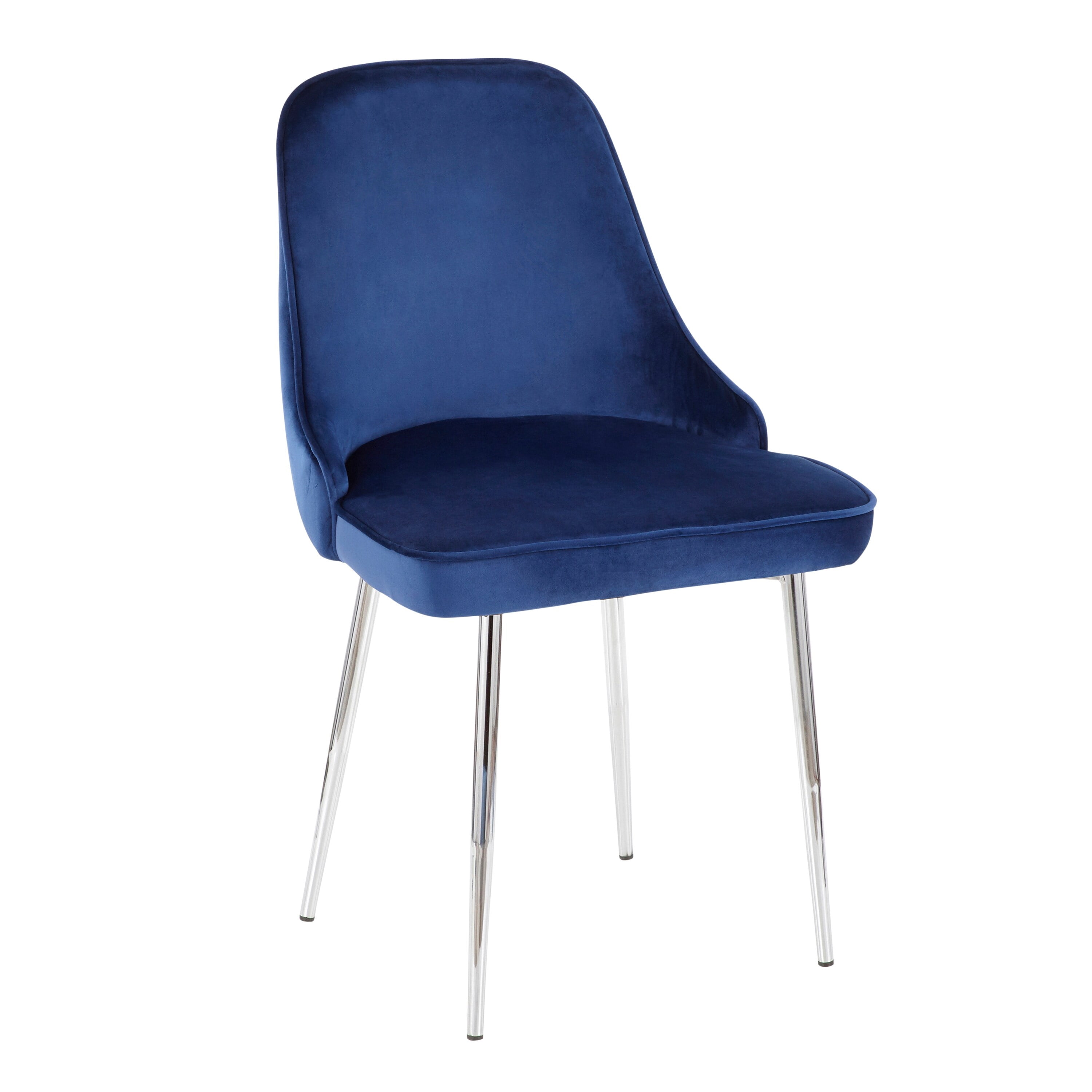 Silver Orchid Naldi Contemporary-Glam Velvet Dining Chair (Set of 2 ...