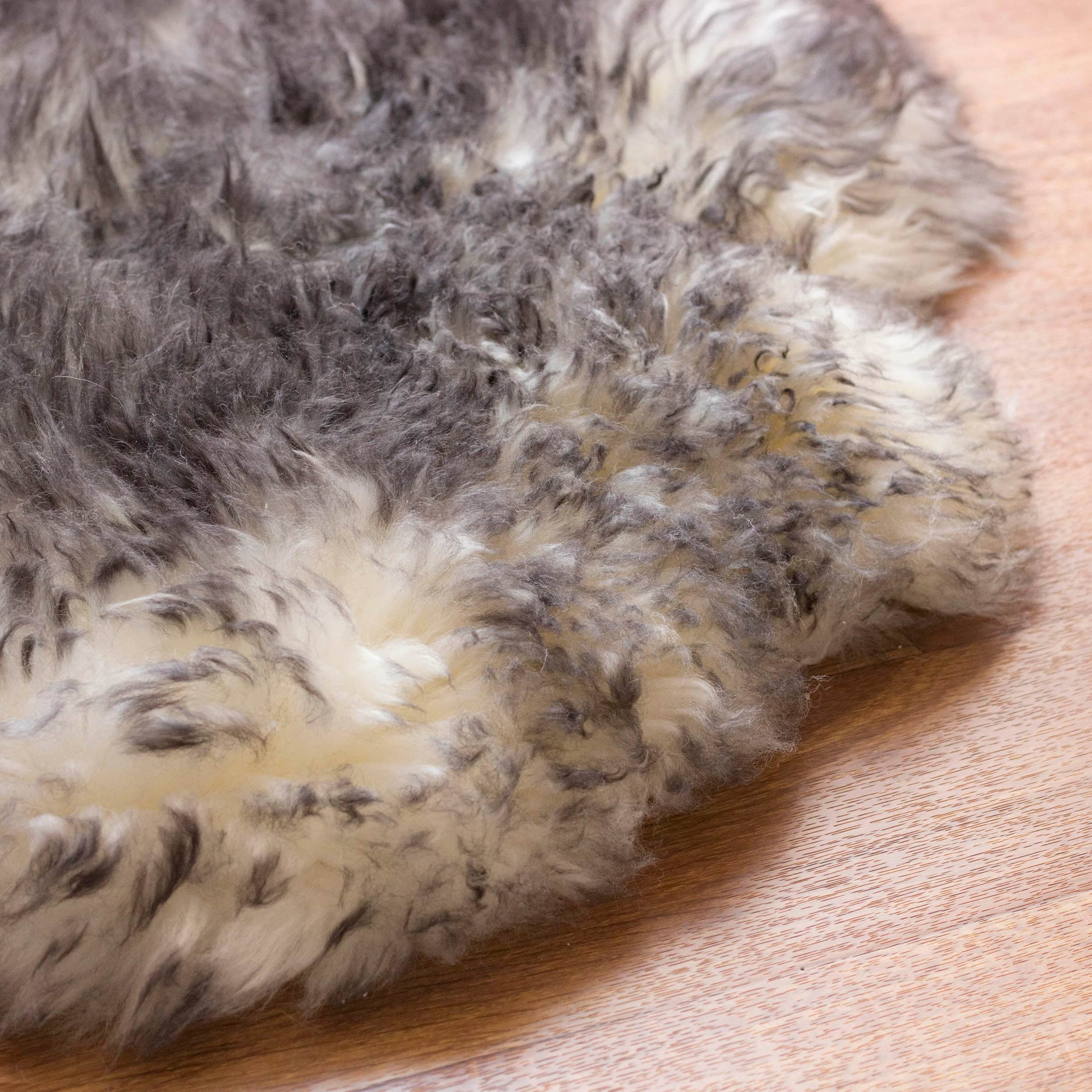 Silver Orchid Nansen Genuine Soft Australian Sheepskin Rug grey tips 2 ...