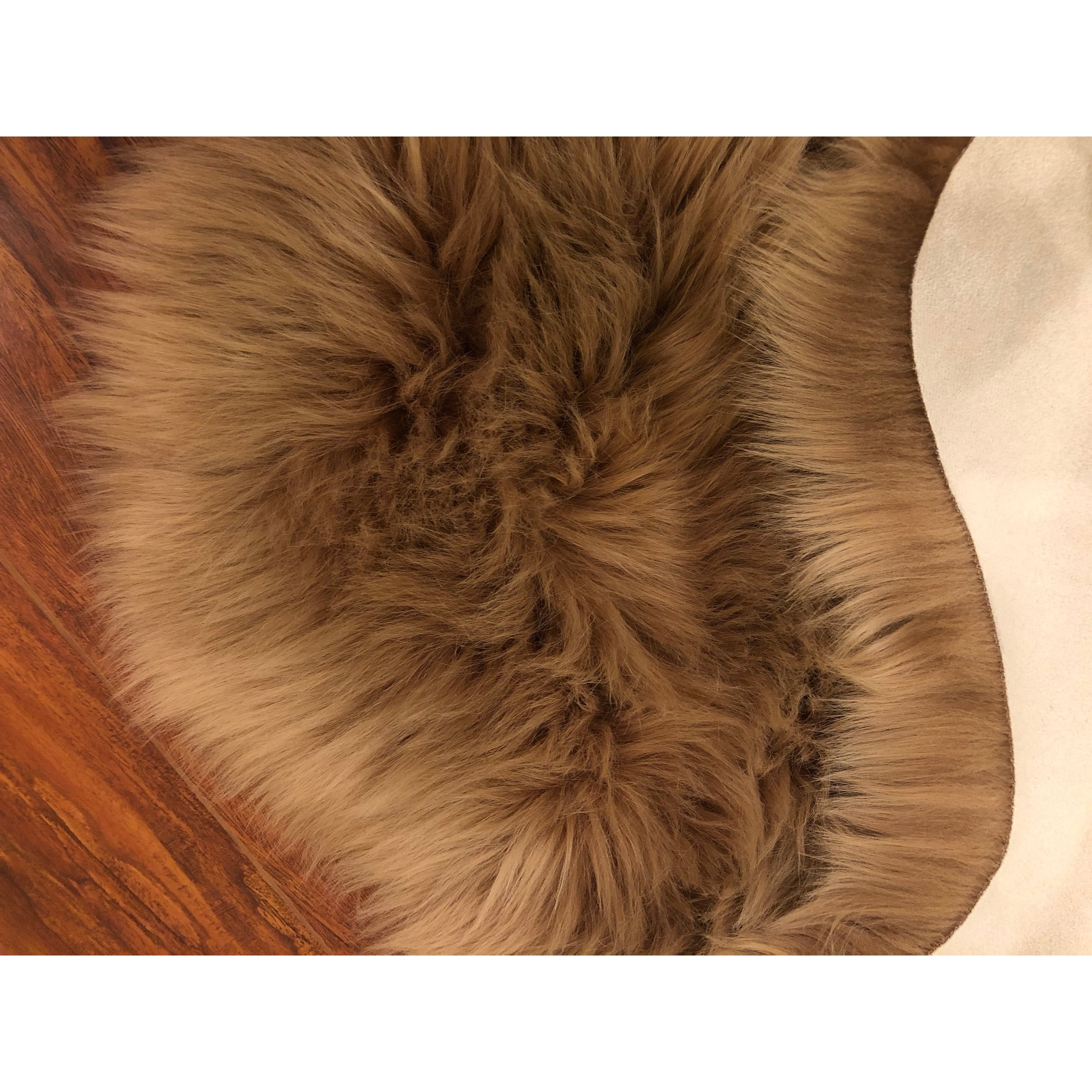 Silver Orchid Nansen Luxurious Faux Sheepskin Thick Shag Area Rug Camel ...
