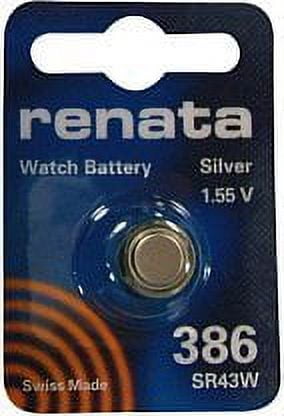 Silver Oxide Button-Cell Battery, 386 - Walmart.com