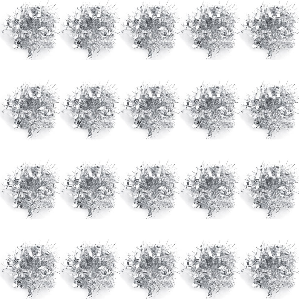 Silver PET Elastic Wrist Flowers Cheerleading Kit for Youth Performance ...