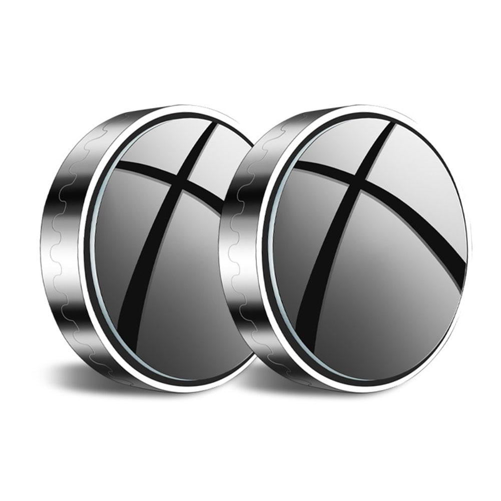 Silver Pair Of Rearview Mirrors Small Round Mirror Car Reversing ...