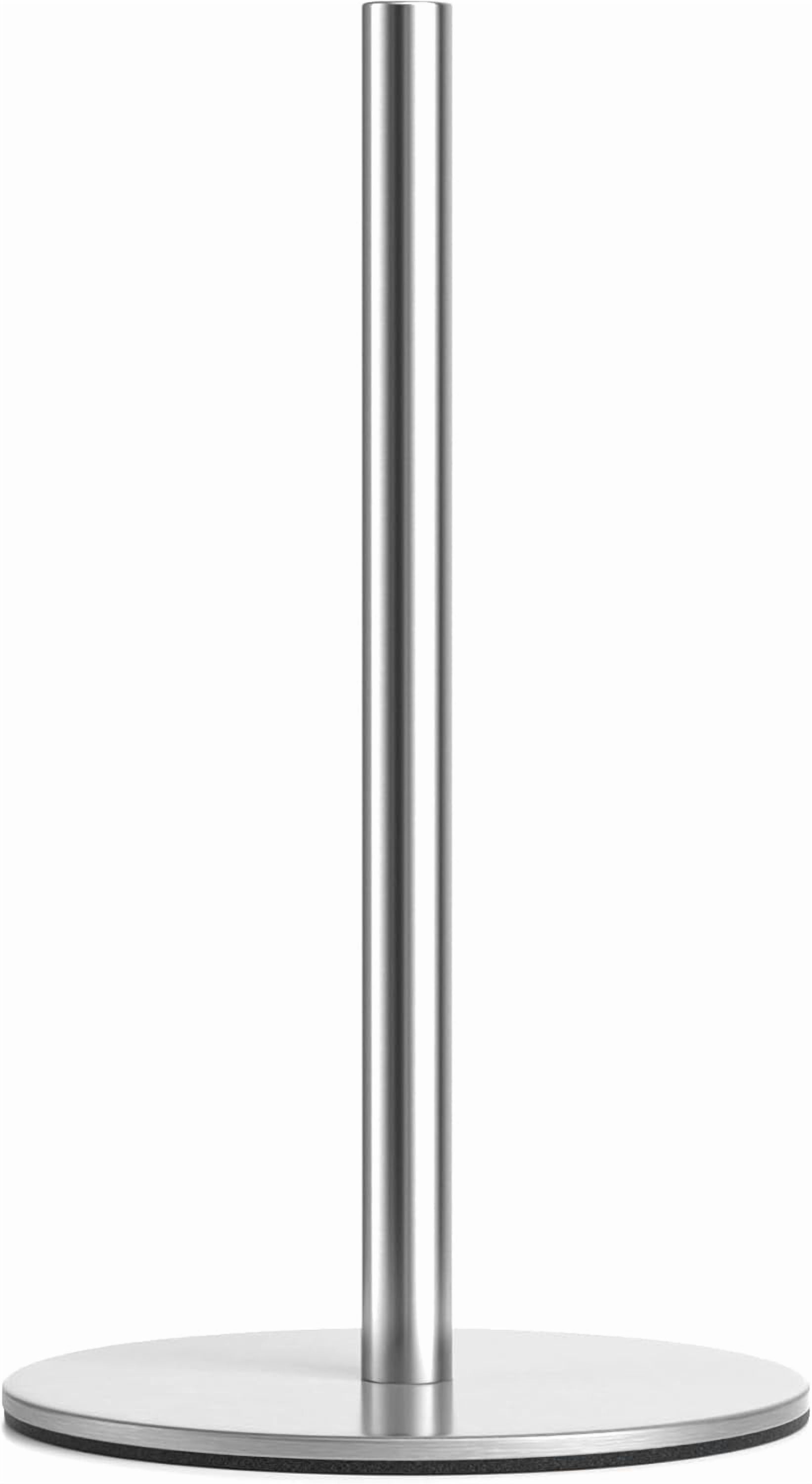 Silver Paper Towel Holder Free-Standing, Premium Stainless Steel Paper ...