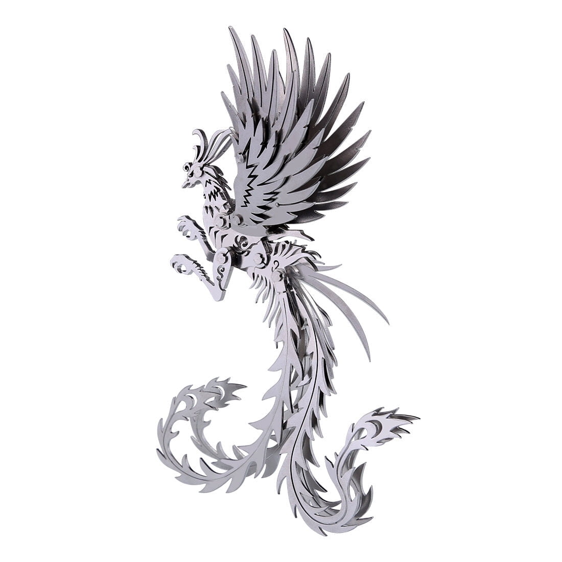 Silver Phoenix 3D Metal Model Puzzle Kit for Adult Hobbyists | 200PCS ...