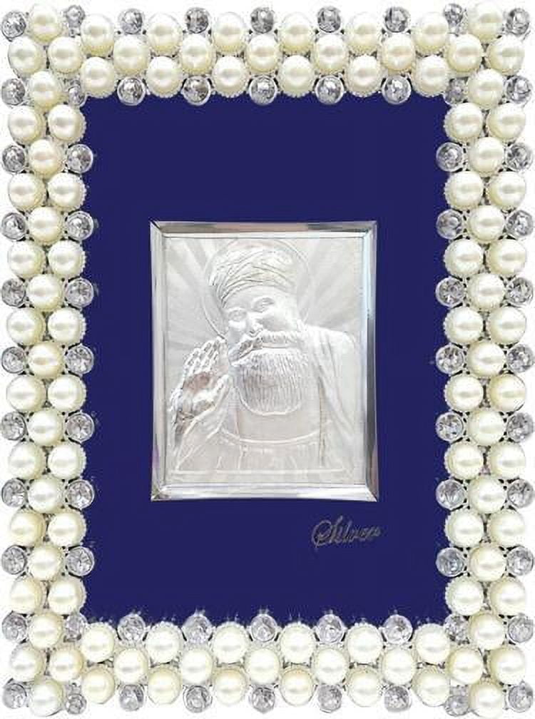 Silver Picture in important Frames Guru Nanak 11"x 9" - Walmart.com