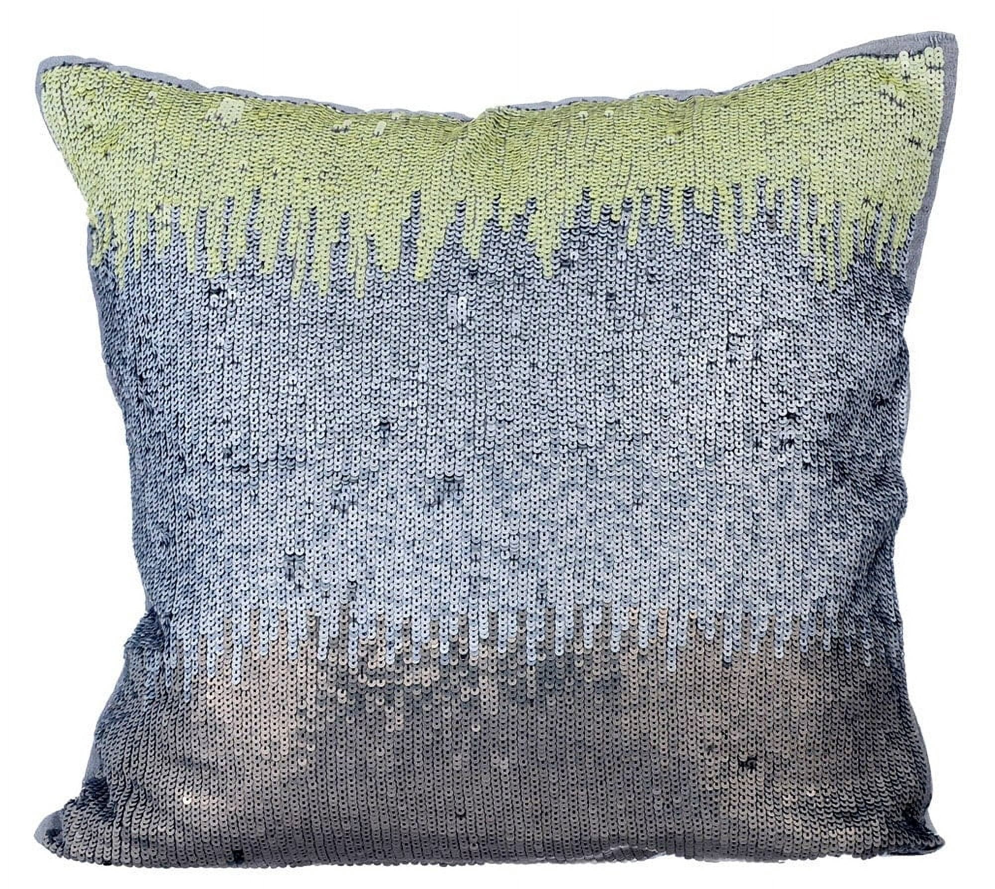 Silver Pillows Cover, Modern Geometric Accent Pillows, 12x12 inch ...