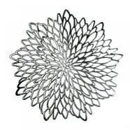 Juvale 10-Pack Gold Vinyl Individual Plate Mats - Round Leaf Design for ...