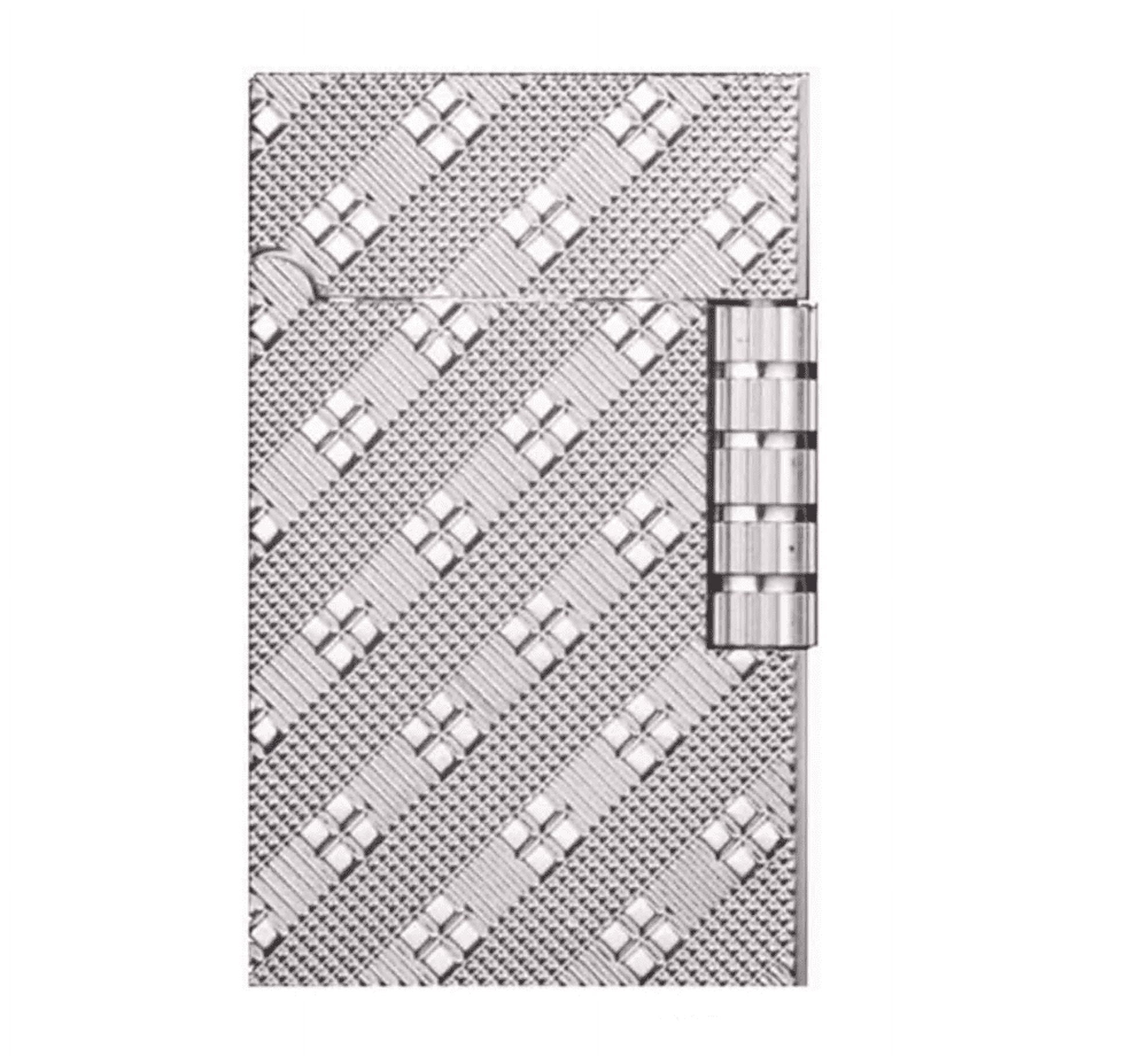 Silver Plaid Flint Butane Lighter Old Style,Soft Flame - Walmart.com