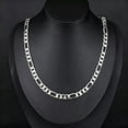 Silver Plated Chain Necklace for Men and Womens 6MM Chain -18 inch(45cm ...