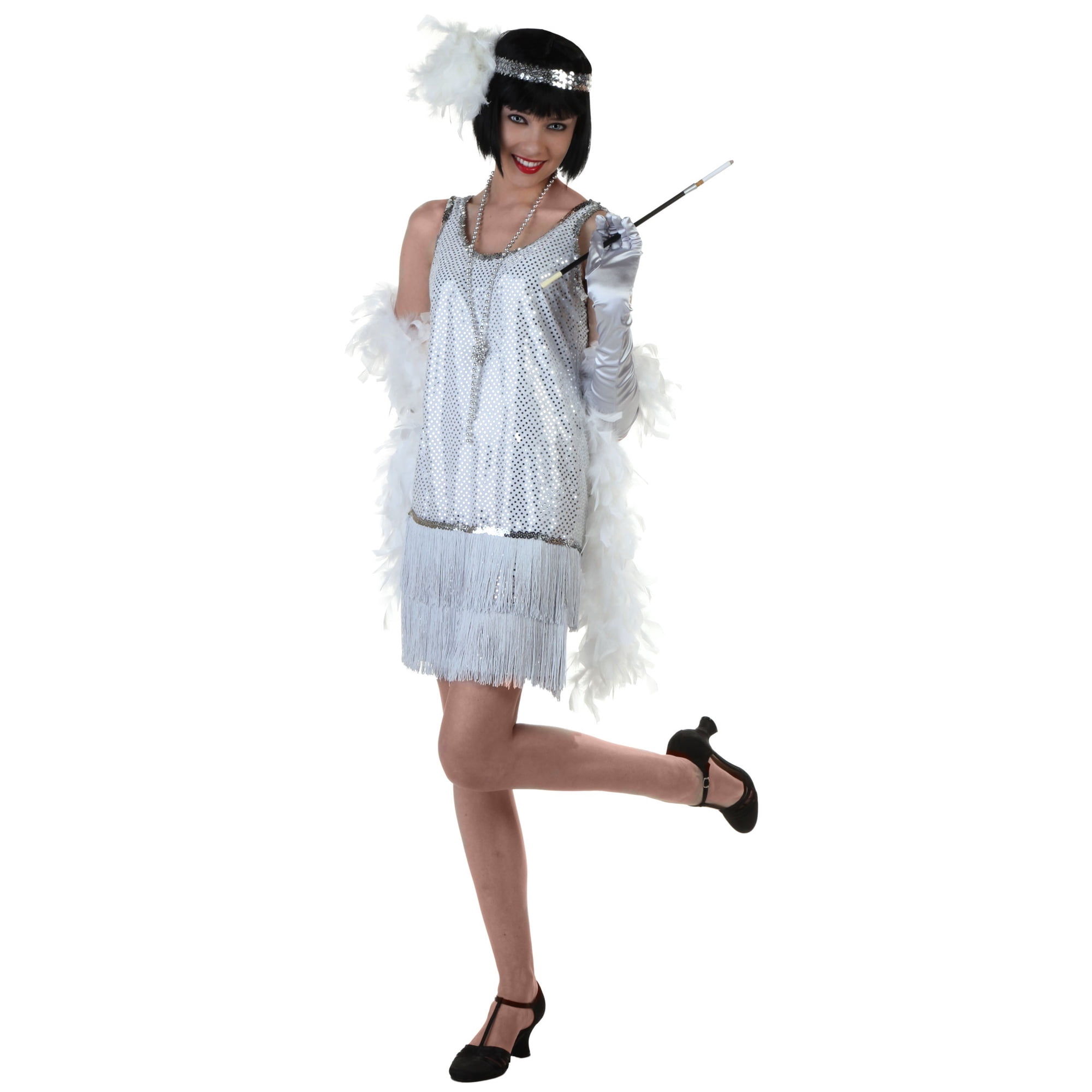 Silver Flapper Dress