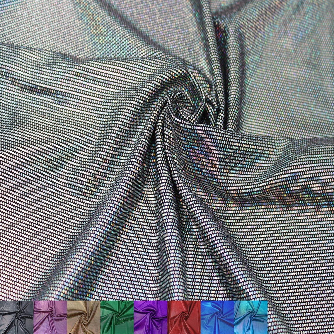 Silver Poly Spandex on Disco Fabric, DIY Projects by the Yard ...