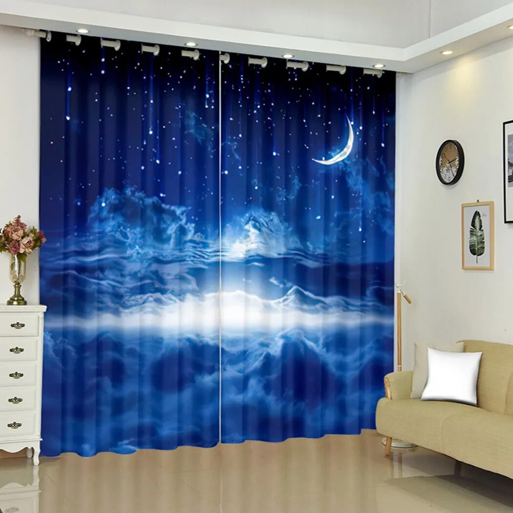 Silver Rain Of Shining Particles Curtain Shiny Stars Polyester Pongee ...