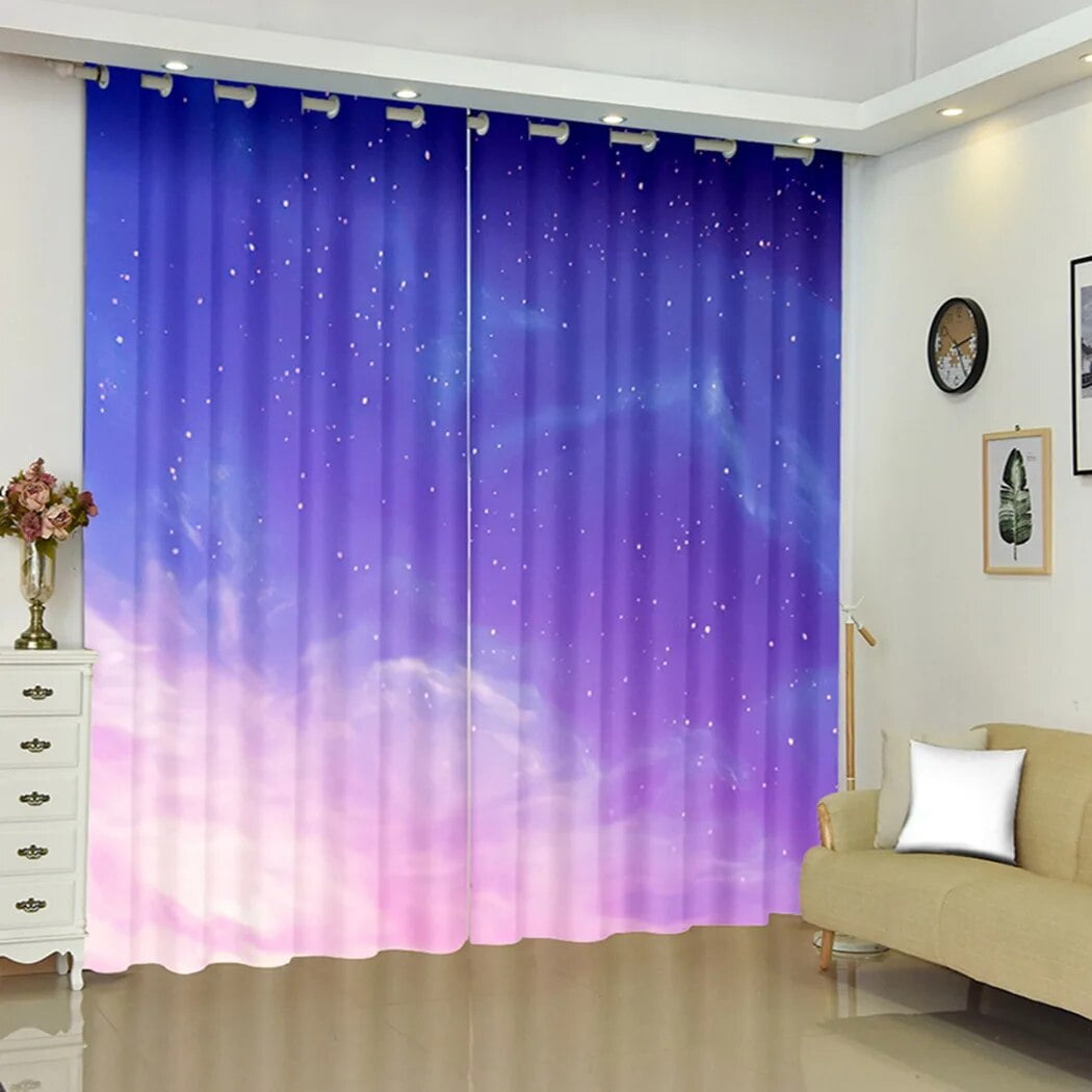 Silver Rain Of Shining Particles Curtain Shiny Stars Polyester Pongee ...