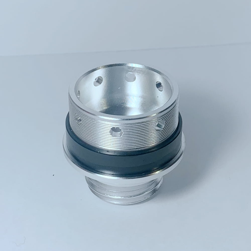 Silver-Ralliart Aluminum Engine Oil Filler Cap, Precious Oil Cap for ...