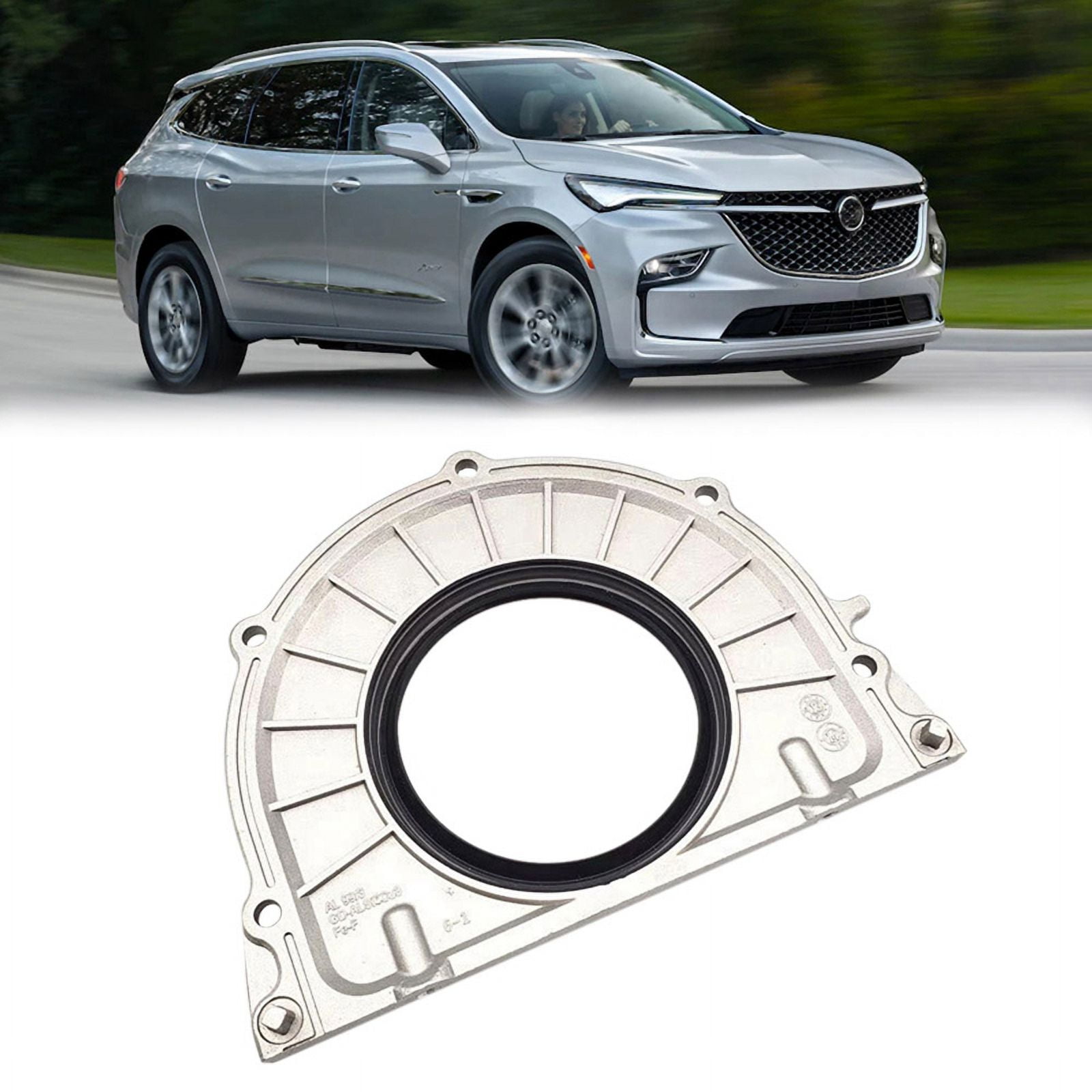 Silver-Rear Crankshaft Oil Seal, Buick Enclave, Cadgrad, ATS, CTS ...