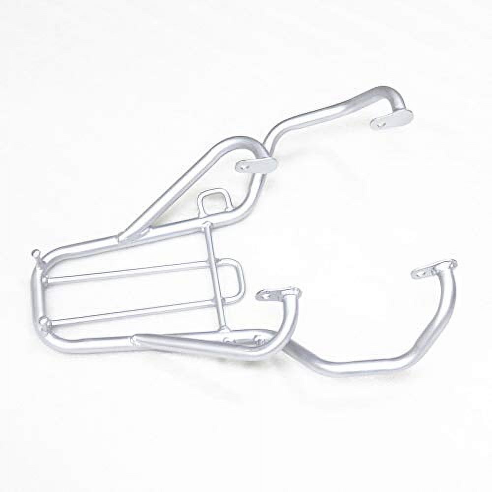 Silver Rear Seat Luggage Rack Back Support Bracket Cargo Carrier For ...