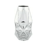 Silver Reflective Geometric Vase 10.5In - Home Decor - 1 Piece ...
