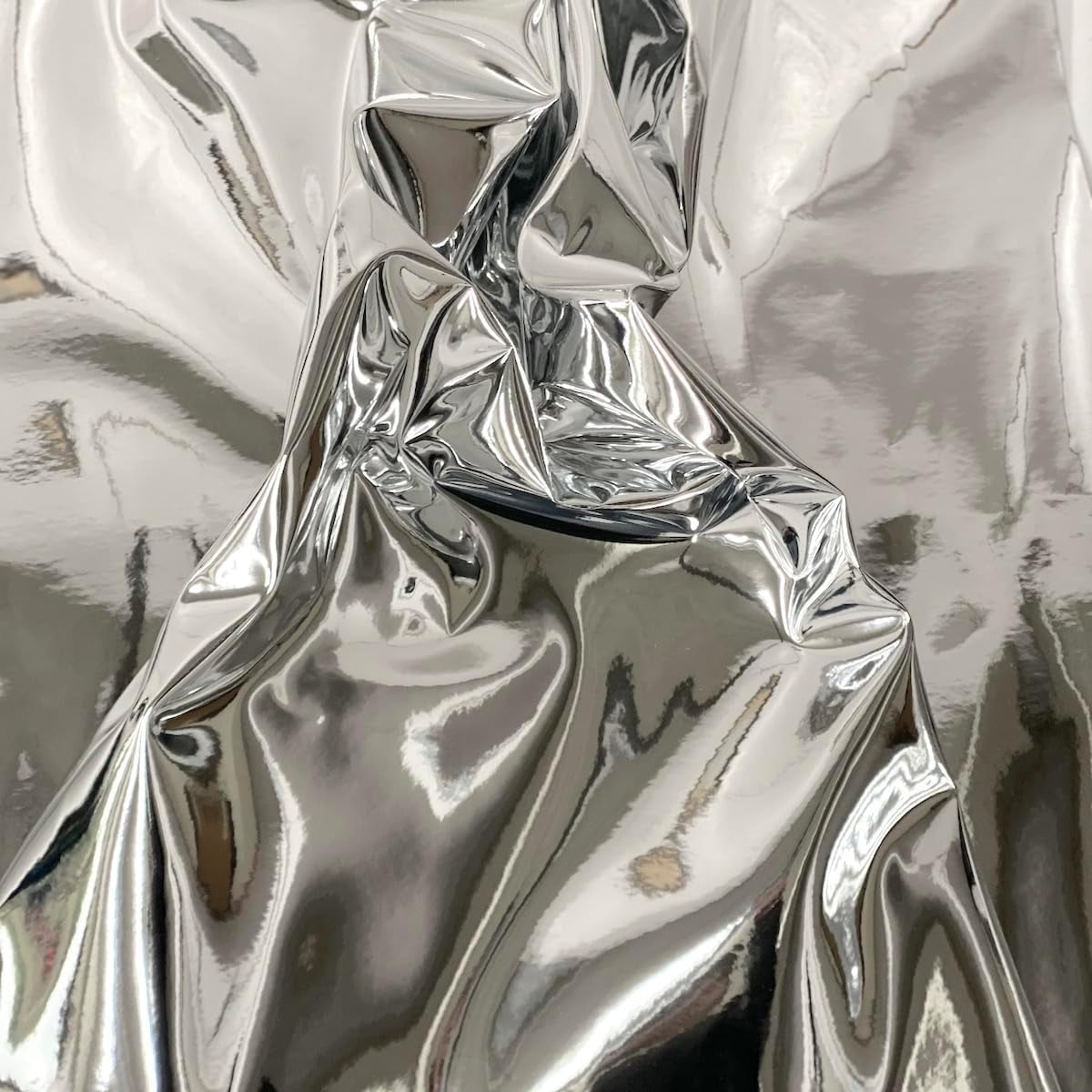Silver Reflective Mirror Vinyl Upholstery Crafting Fabric - Sold by The ...