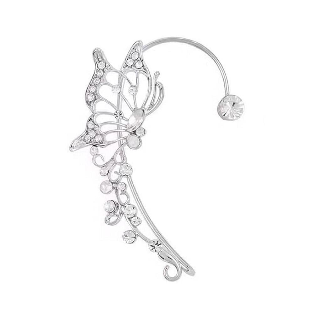 Silver Right Ear B Butterfly Ear Hook For Women Niche Design Versatile ...