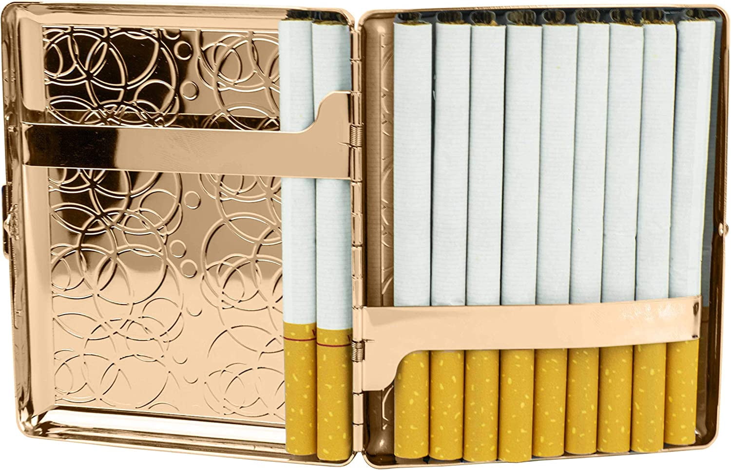 Silver Rings (Full Pack 100s) Metal-Plated Cigarette Case & Stash Box ...