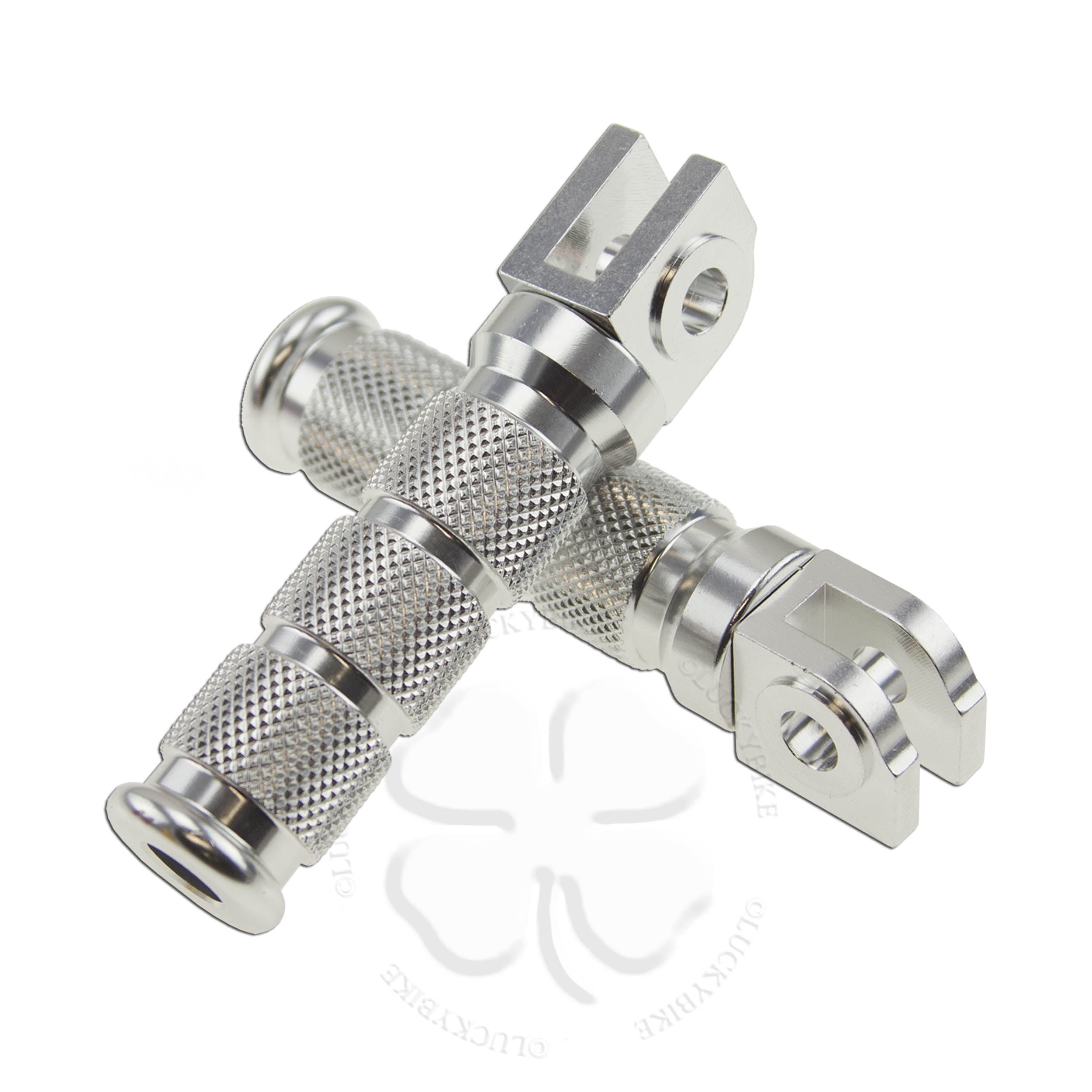 Silver Round Front Set Foot Pegs Yamaha YZF Rider Main Steps R1 R6 ...