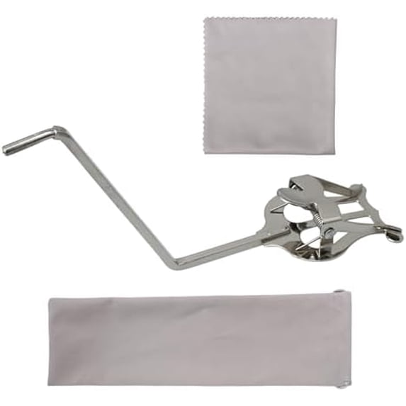 Silver Round Socket Sax Clamp-On Clip Holder Lyre Replacement for Alto ...