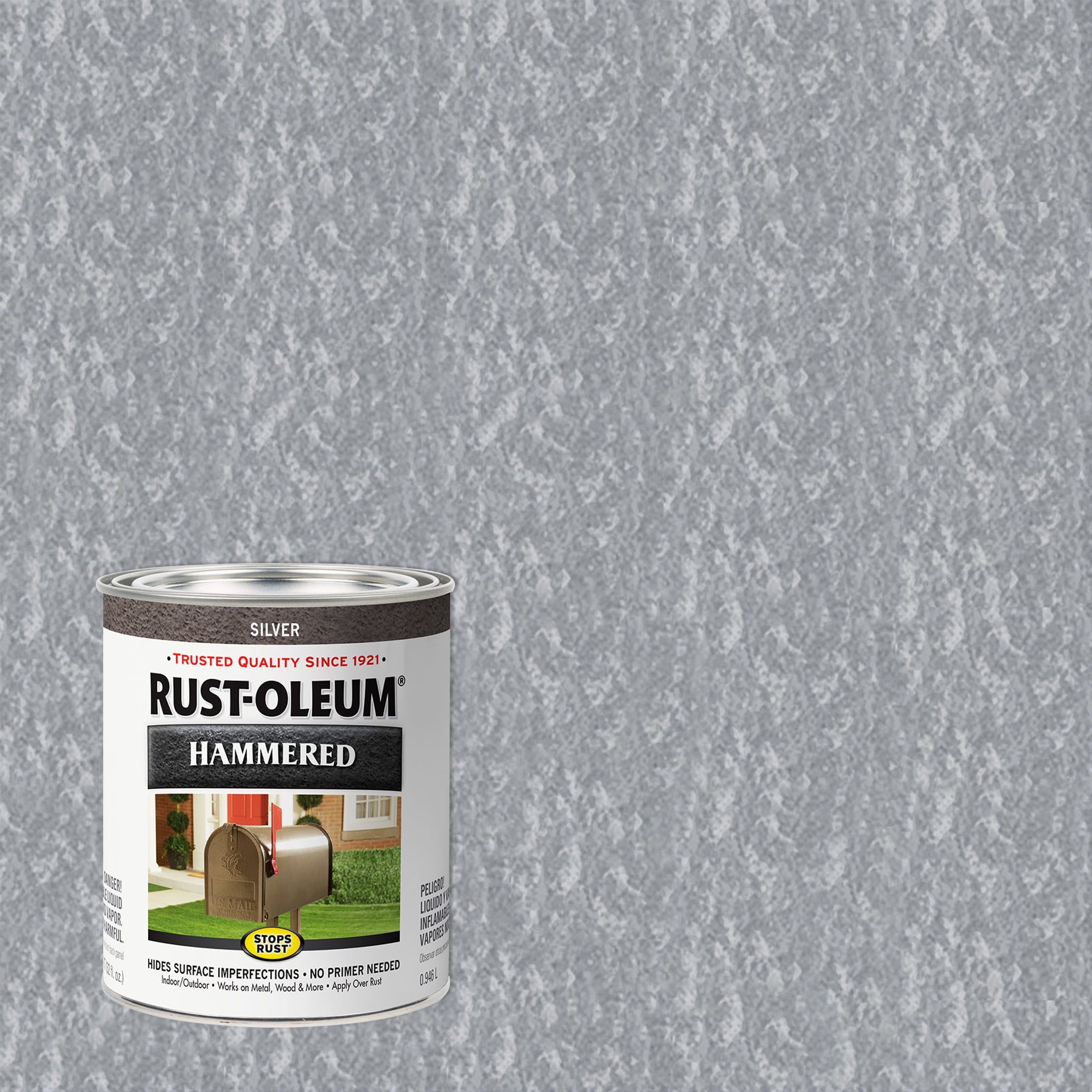 Free Shipping! Silver, Rust-Oleum Stops Rust Hammered Paint- Quart, 2 ...