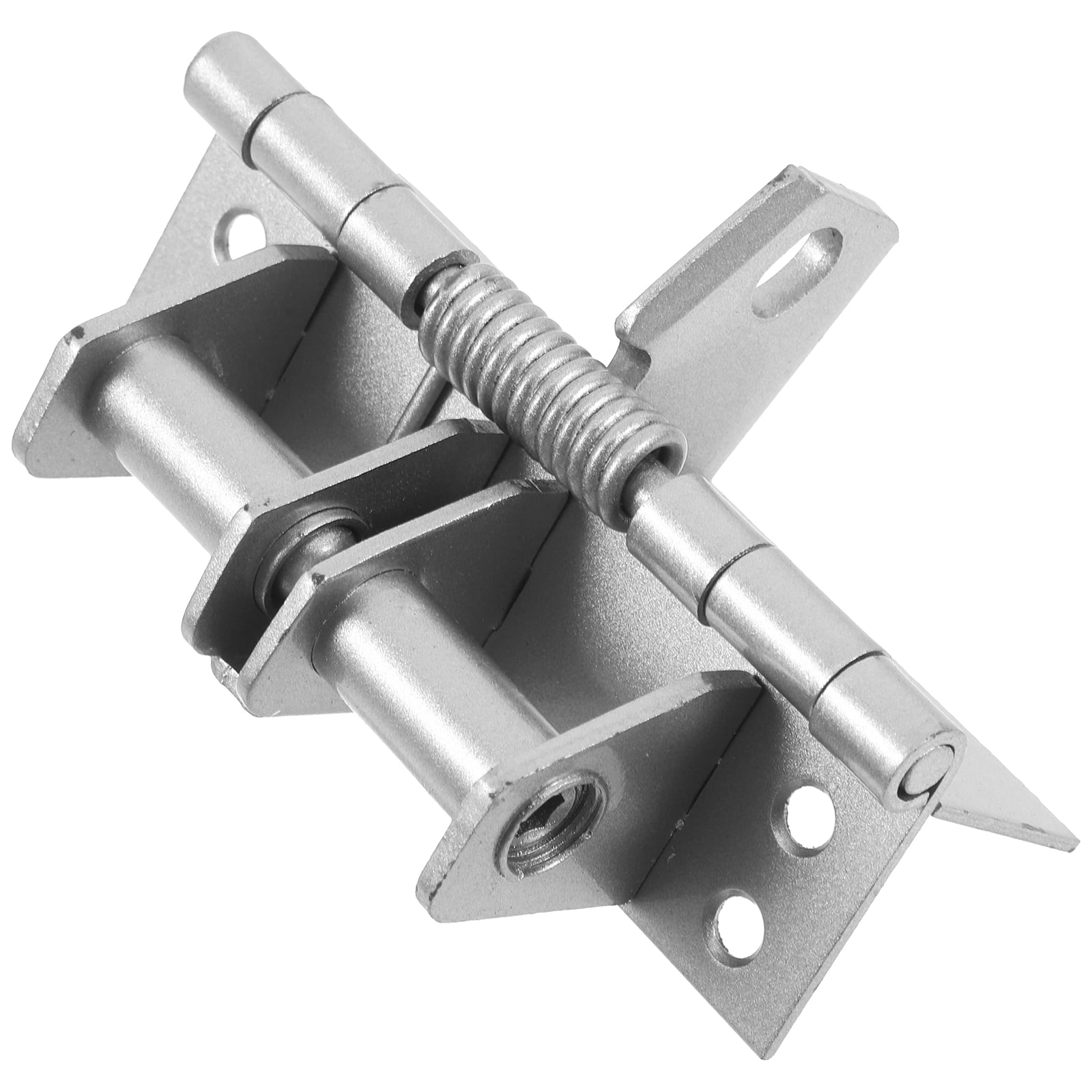 Silver Self-Closing Door Hinge for Cabinets and Gates 90 Degree ...