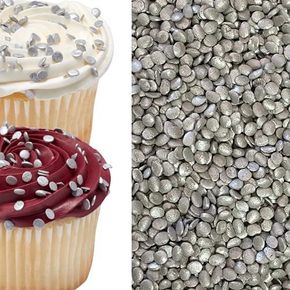 Silver Sequin Confetti .,. Sprinkles for Cakes .,. and Cupcakes 4 ...