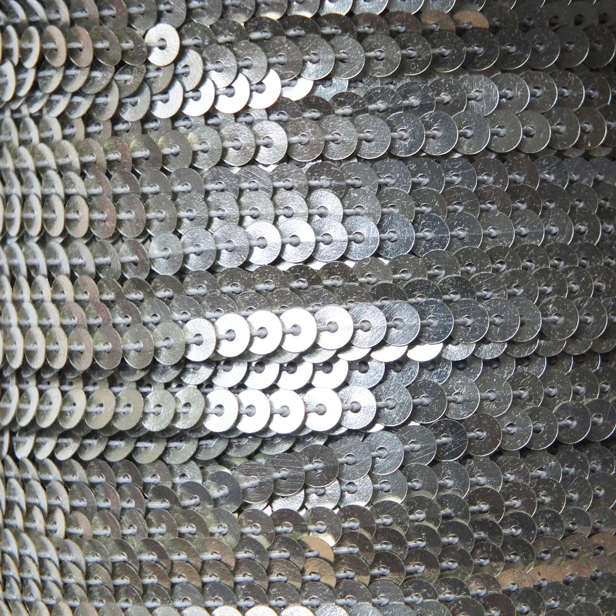 Silver Sequin Trim 4mm Center Stitched Semi Matte Translucent Made in ...