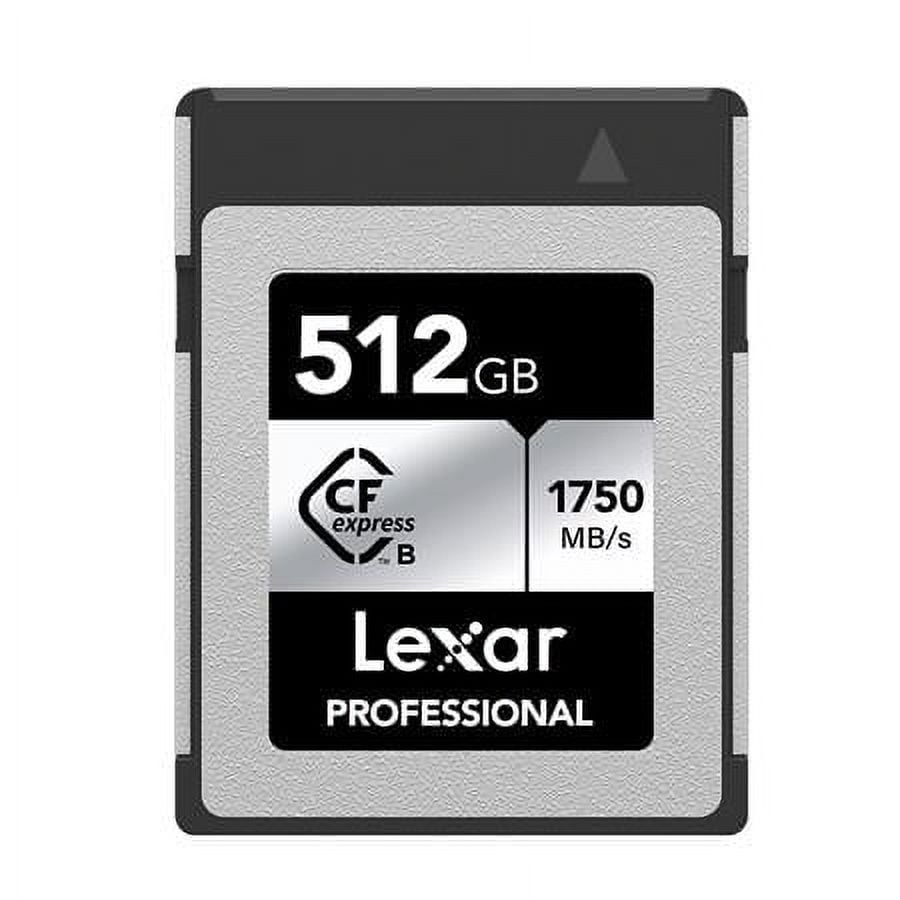 Lexar Professional 512GB CFexpress Type B Card, SILVER Series with ...