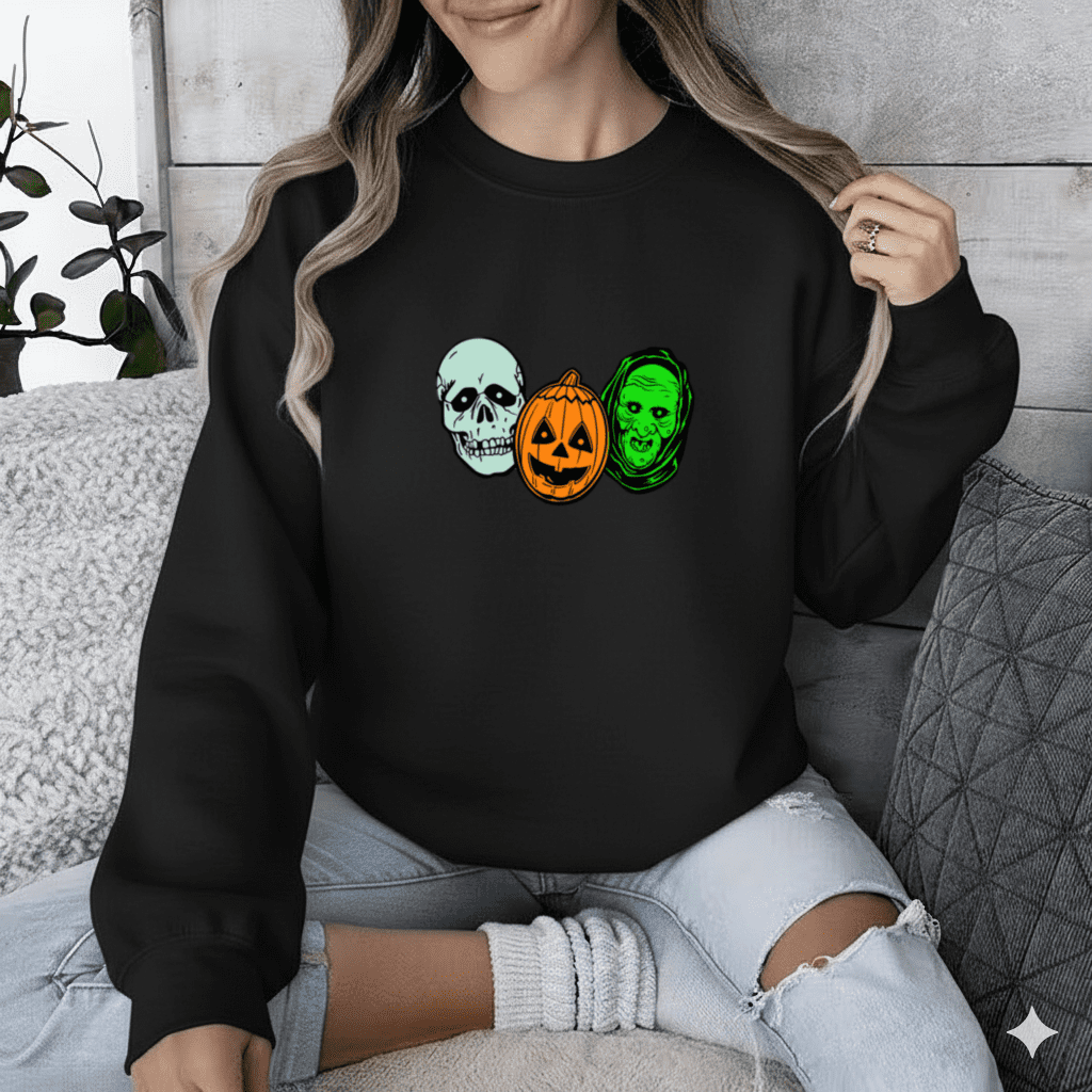 Silver Shamrock Mask Trio Retro Halloween Horror Film Tribute Artwork ...