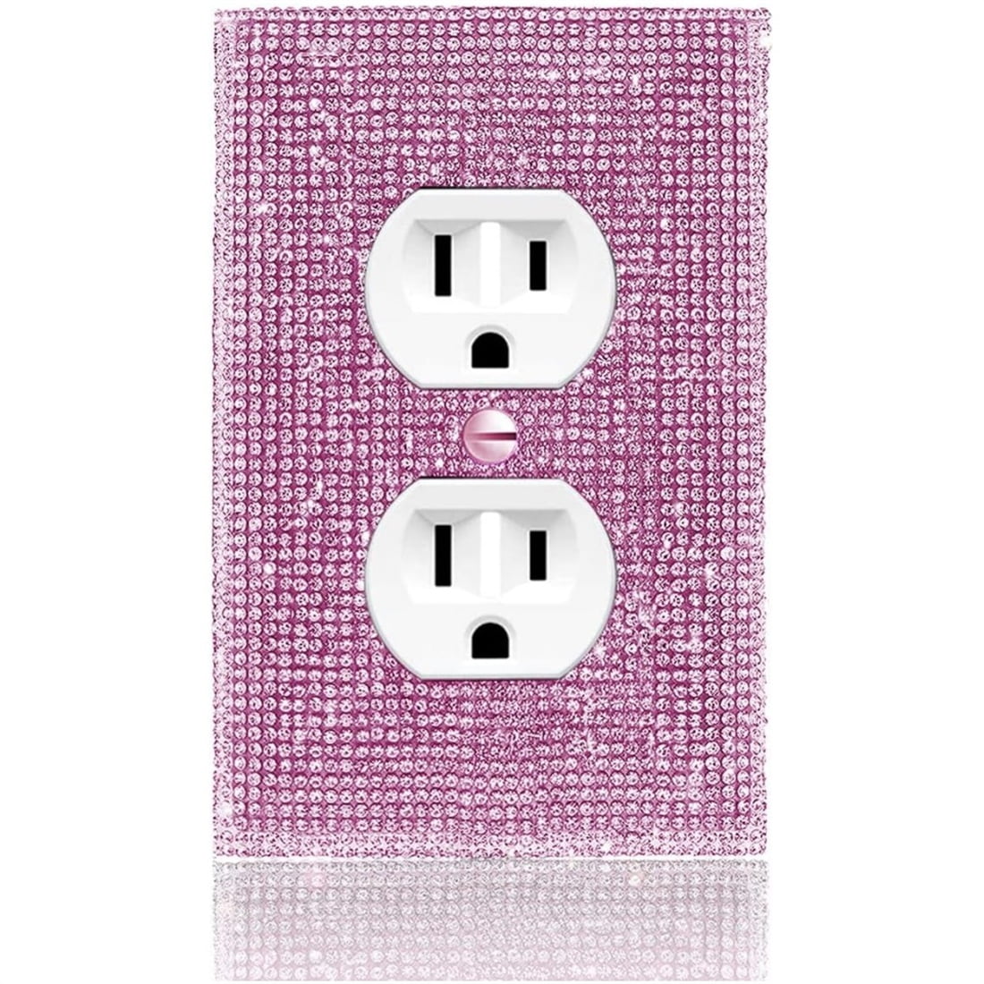 Silver Shiny Pink Rhinestones Light Switch Cover,Wall Plate Outlet ...