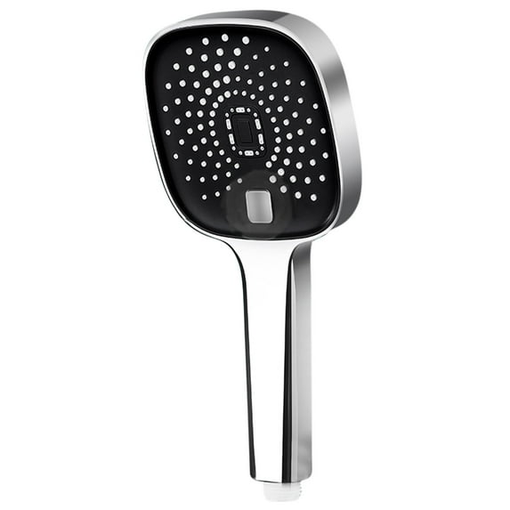 Silver Shower Showerhead Pressurized Handheld 4 Spray Mode Adjustable ...