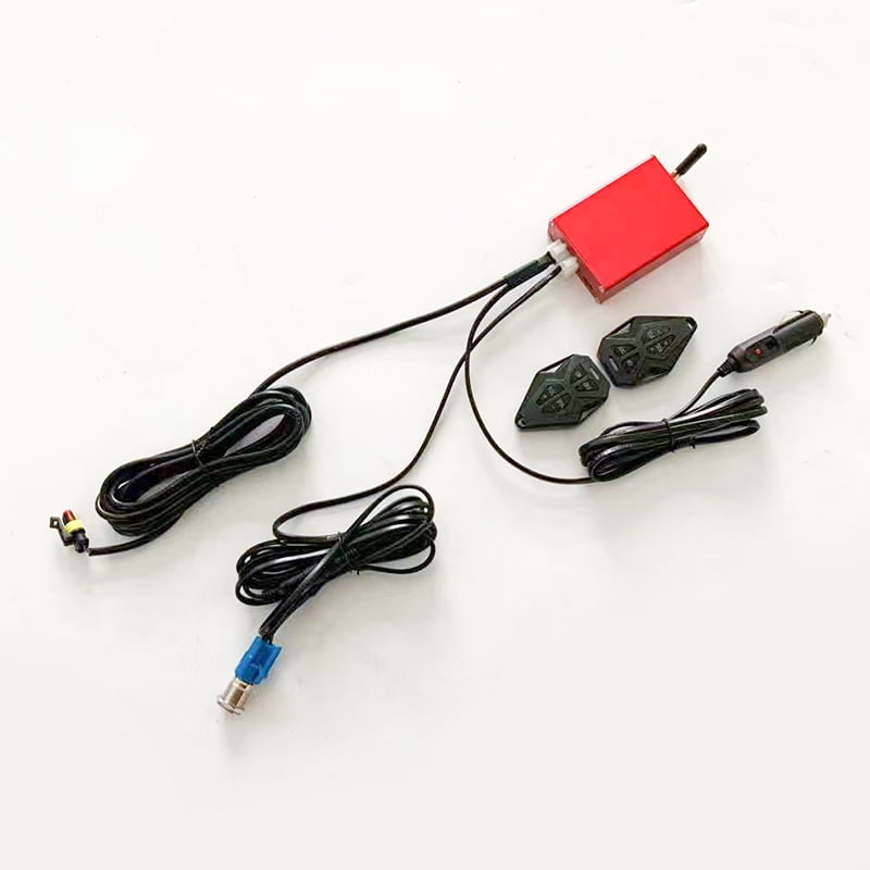 Silver-Silencer control unit with remote control, Manual push button ...