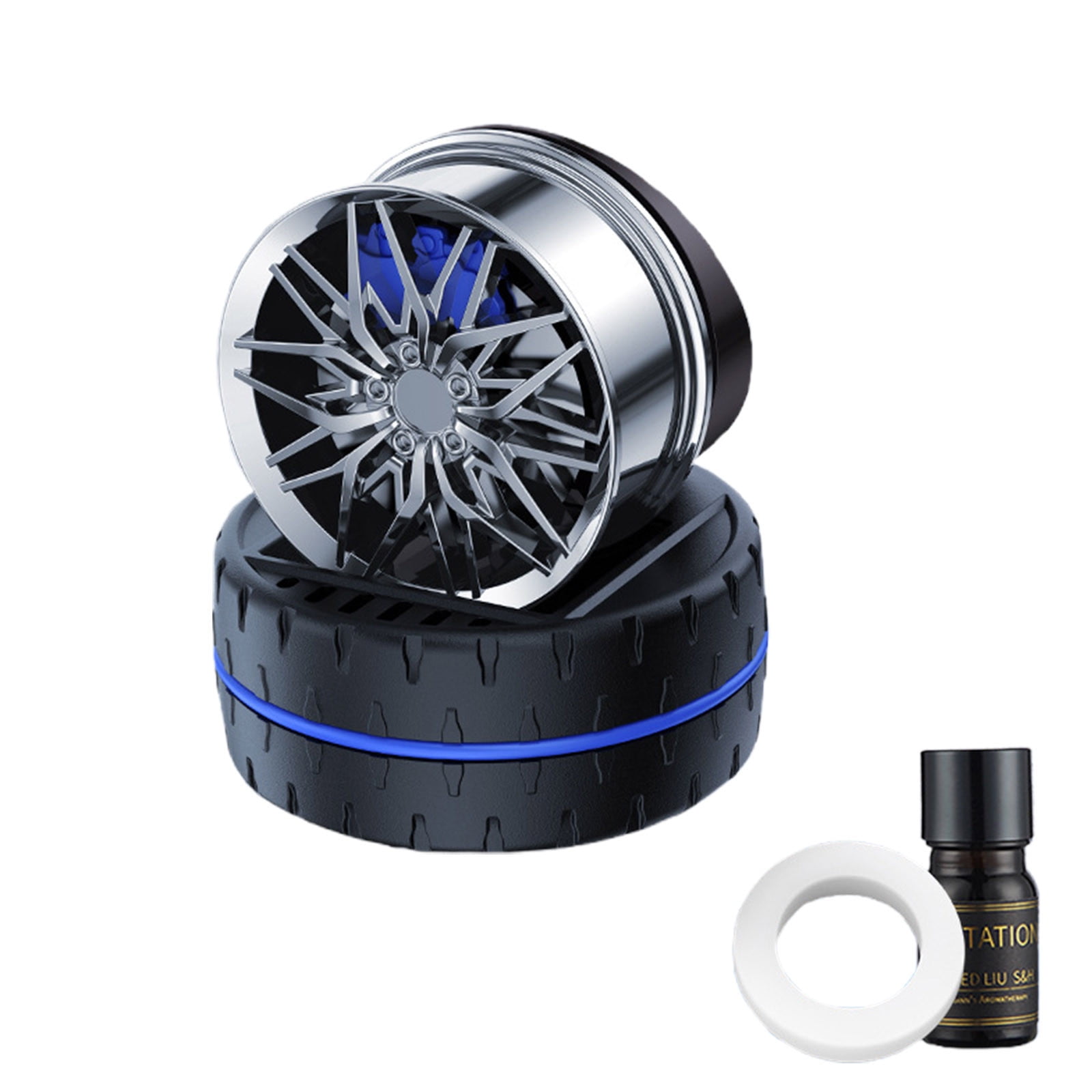 Silver Silver Color Solar Powered Car Aromatherapy Diffuser With ...