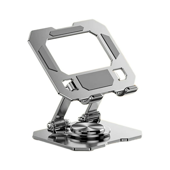 Silver Silver Rotating Tablet Stand For Desktop Foldable Metal Holder ...