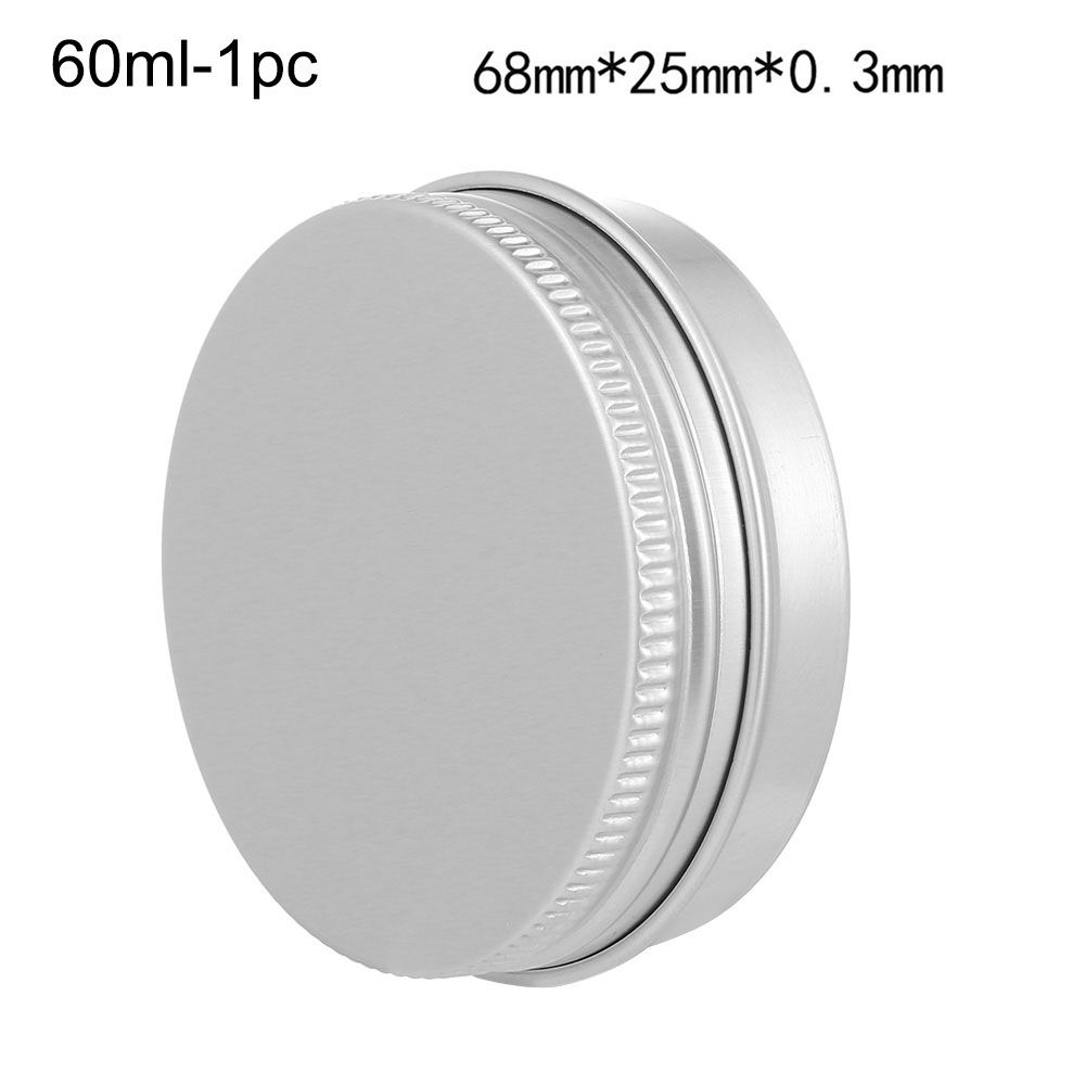 Silver Small Sample Canisters Cap Packaging Can Makeup Storage Cosmetic ...