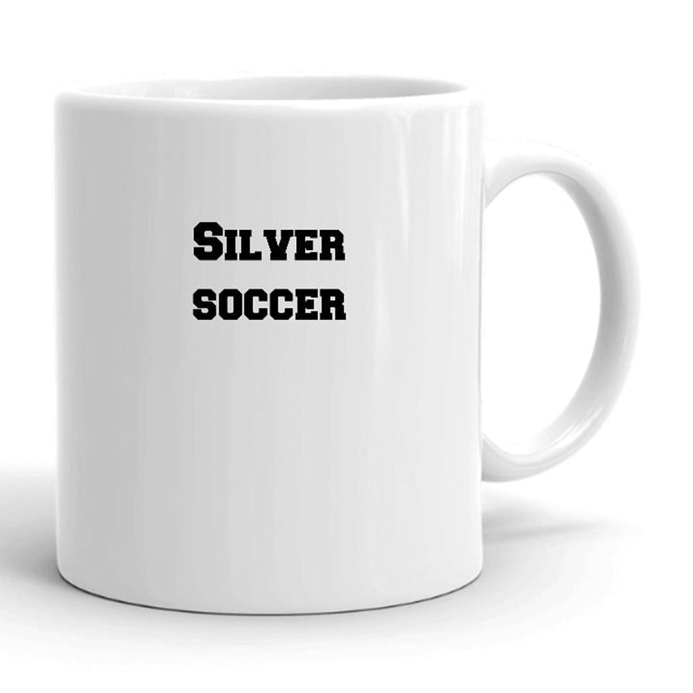 Silver Soccer Ceramic Dishwasher And Microwave Safe Mug By Undefined ...
