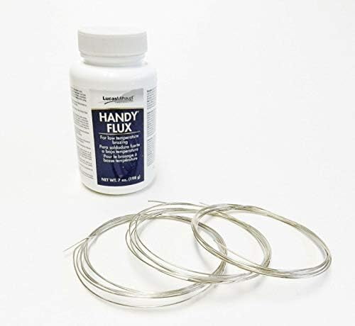 Silver Solder Wire & Handy Flux Jewelry Soldering 5 DWT of Each Soft ...