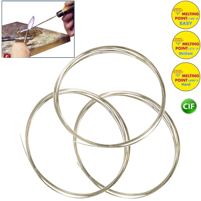 Silver Solder Wire Soldering Jewelry & Repair Easy- Medium - Hard 15 ...